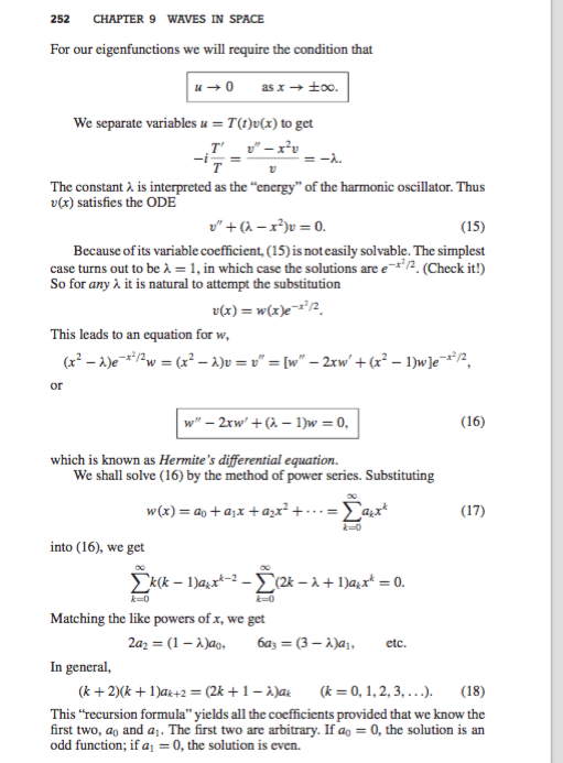Solved Show directly from the ODE (15) that the functions | Chegg.com