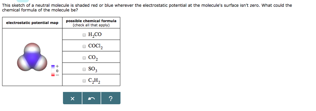 Solved This sketch of a neutral molecule is shaded red or | Chegg.com