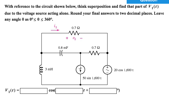 Solved With reference to the circuit shown below, think | Chegg.com