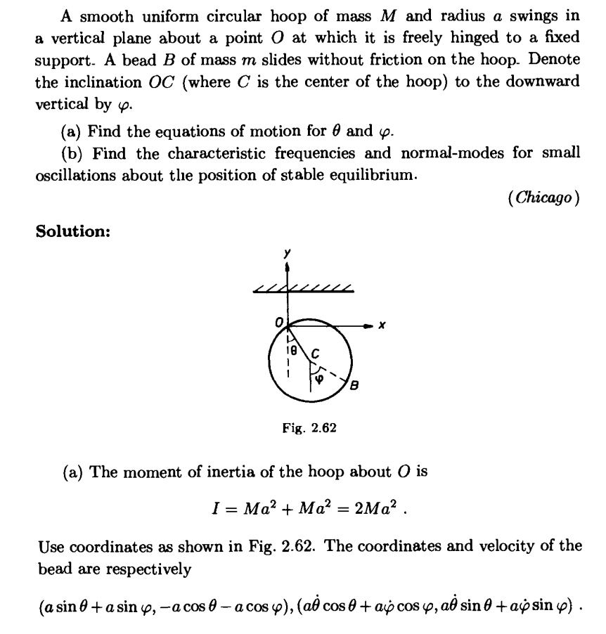 Solved Why is it 2Ma^2? Where does the other Ma^2 come from? | Chegg.com
