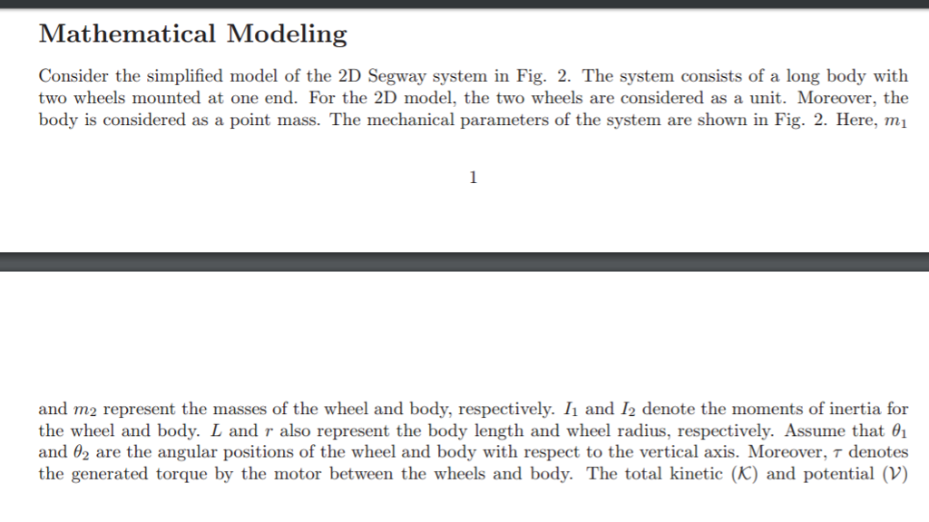Mathematical Modeling Consider the simplified model | Chegg.com