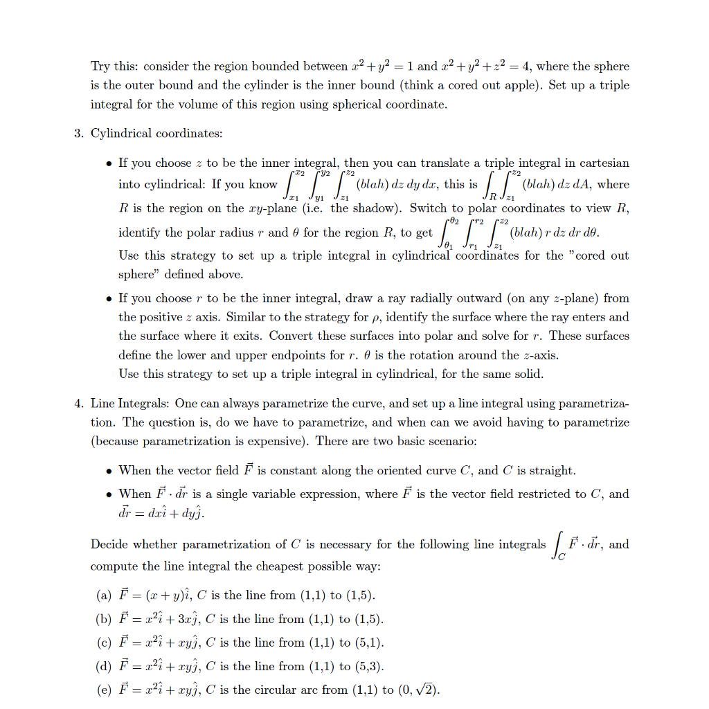 Solved Show all work. 1. Revisit triple integrals: I | Chegg.com