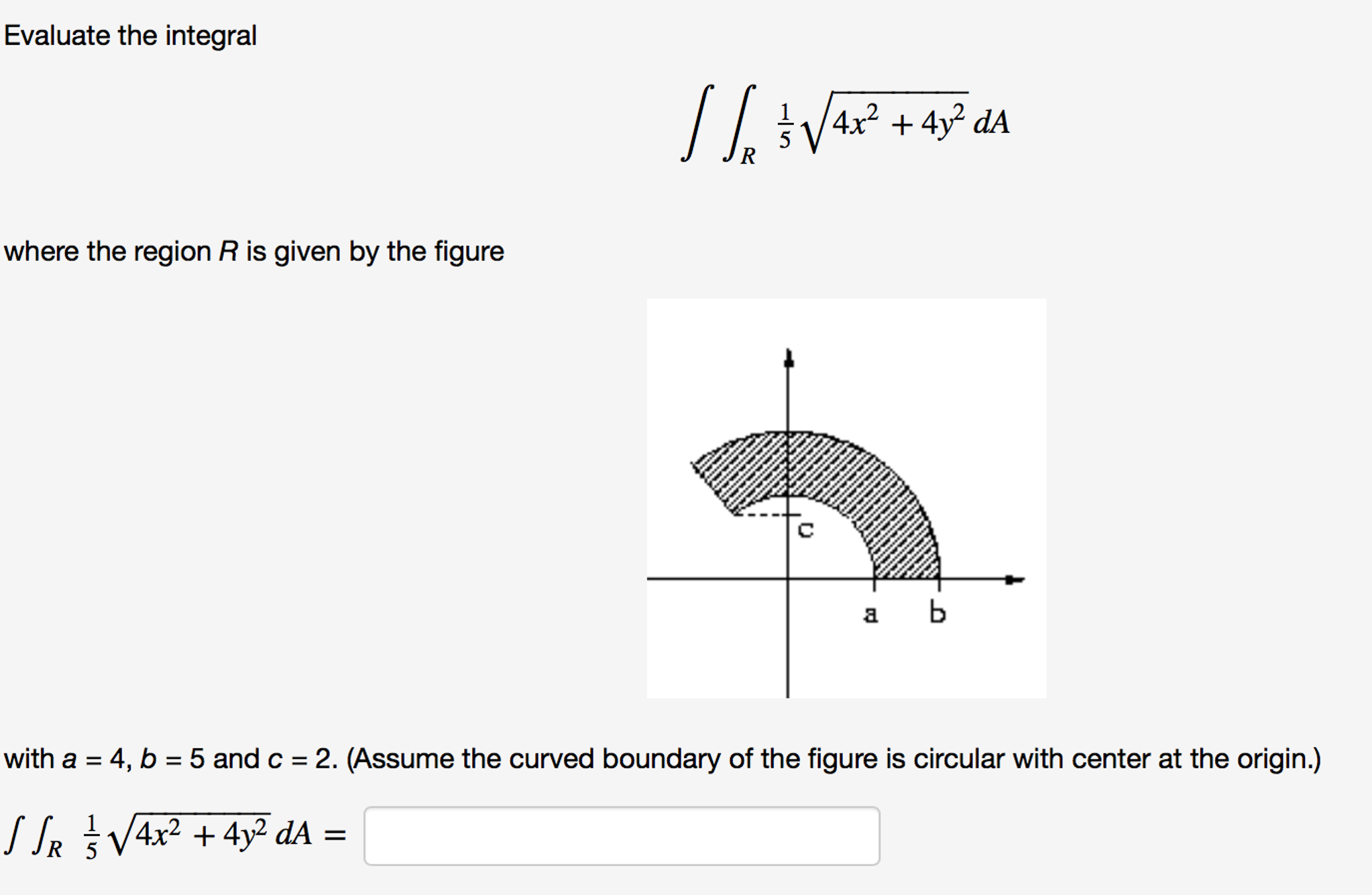 Solved Evaluate the integral double integral_R 1/5 | Chegg.com Solved Evaluate the integral double integral_R 1/5 | Chegg.com