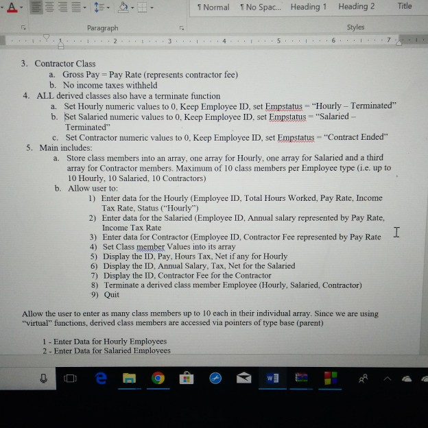 Solved Using Abstract Class, all source code in main.cpp | Chegg.com