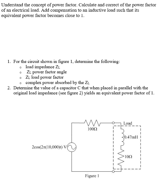 Solved Understand the concept of power factor. Calculate and | Chegg.com