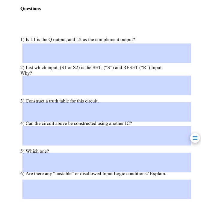 Solved SR Flip Flop Objective To examine the "SR" Flip Flop | Chegg.com