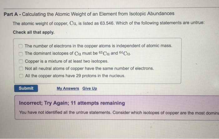 Solved Calculating the Atomic Weight of an Element from | Chegg.com