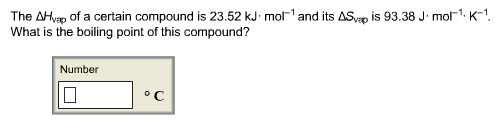 Solved The delta H vap of a certain compound is 23.52 kJ | Chegg.com