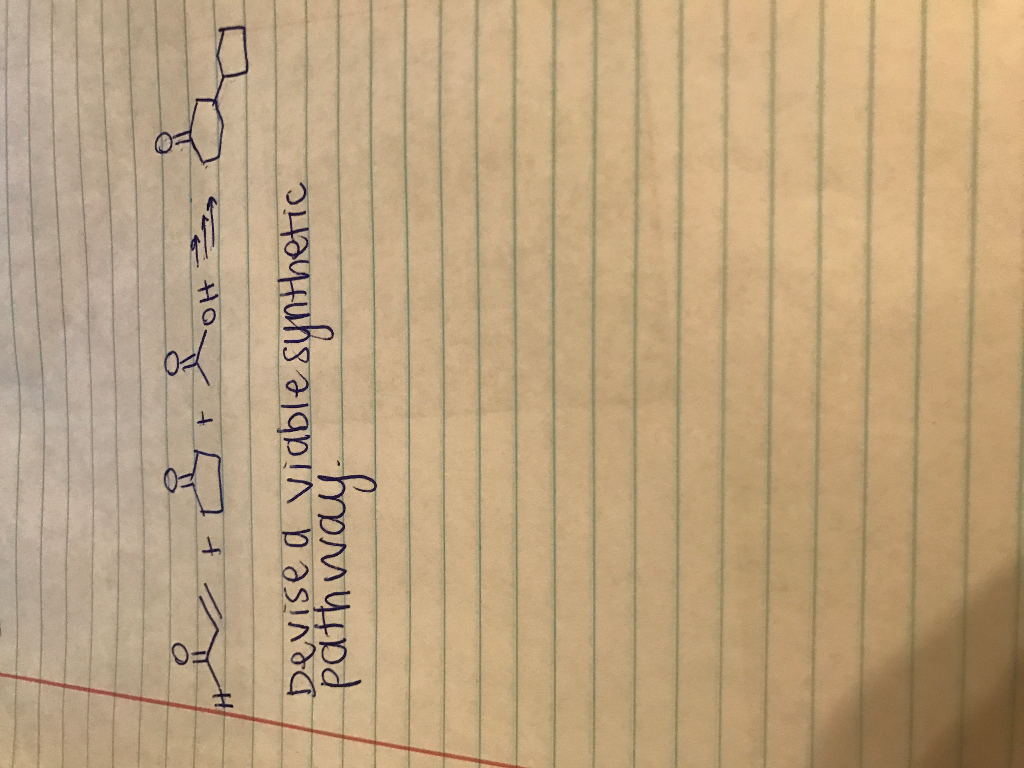 Solved Devise a viable synthetic reaction based on thew | Chegg.com
