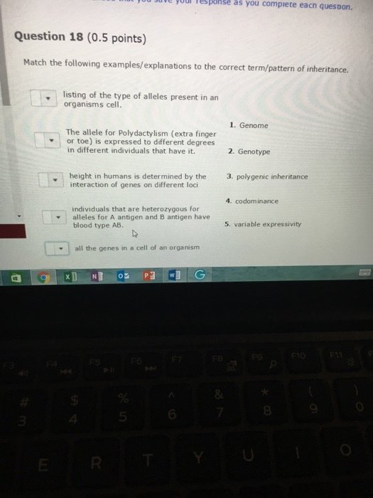 Solved Match the following examples/explanations to the | Chegg.com