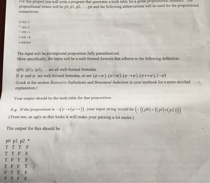 Solved For this project you will write a program that | Chegg.com