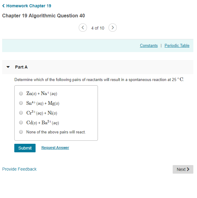 Solved K Homework Chapter 19 Chapter 19 Algorithmic Question | Chegg.com
