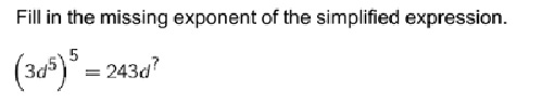 Solved Fill in the missing exponent of the simplified | Chegg.com