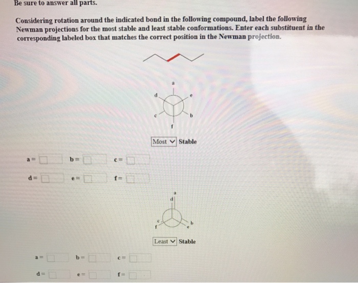 Solved Considering rotation around the indicated bond in the | Chegg.com Solved Considering rotation around the indicated bond in the | Chegg.com