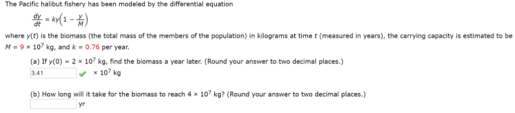 Solved Given the relative growth rate k = 0.7944 and the | Chegg.com