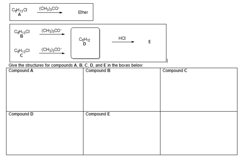 Solved Three isomers of C6H13Cl (A, B, and C) all have the | Chegg.com