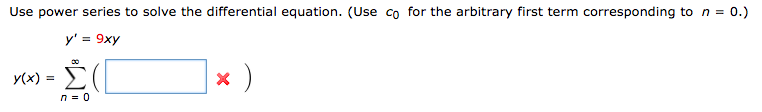 Solved Use power series to solve the differential equation. | Chegg.com