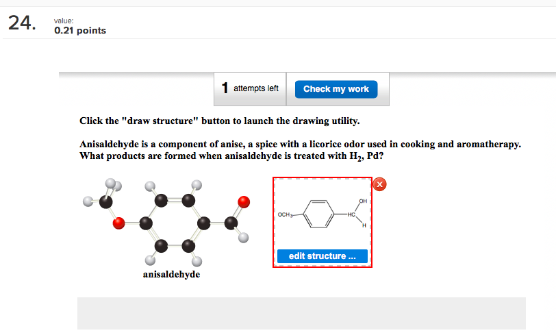 Solved 24. 2 points value: 1 attempts left Check my work | Chegg.com