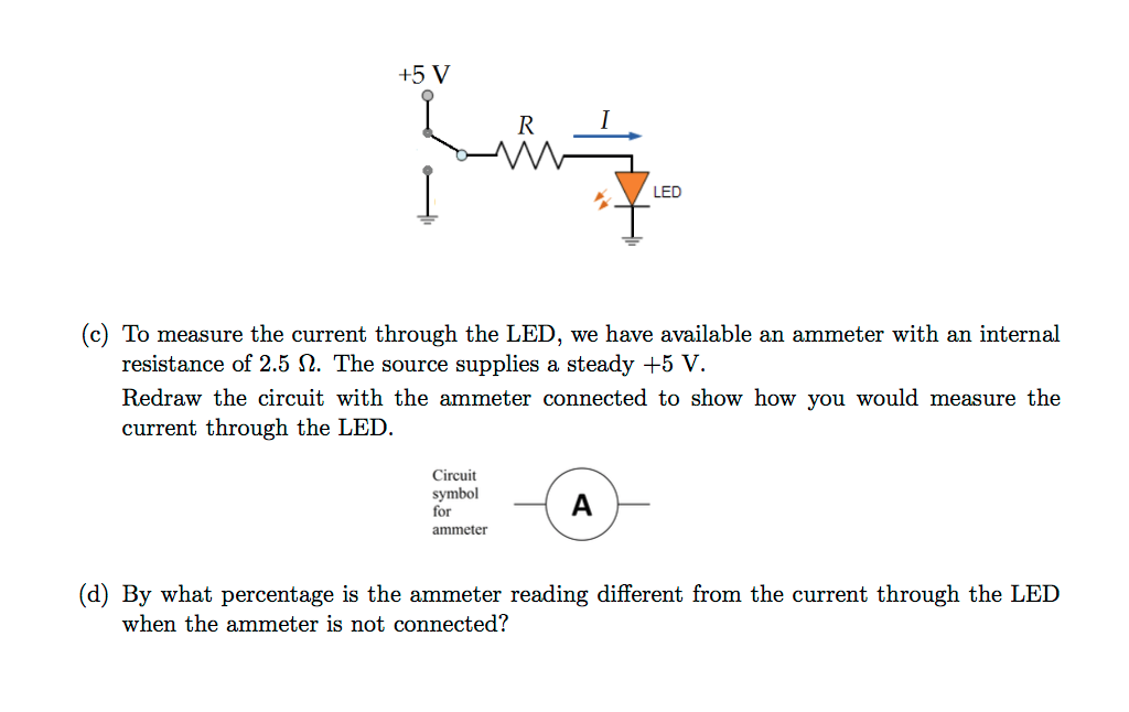 Solved 3. LED Circuit. IV (current-voltage) curves for a | Chegg.com