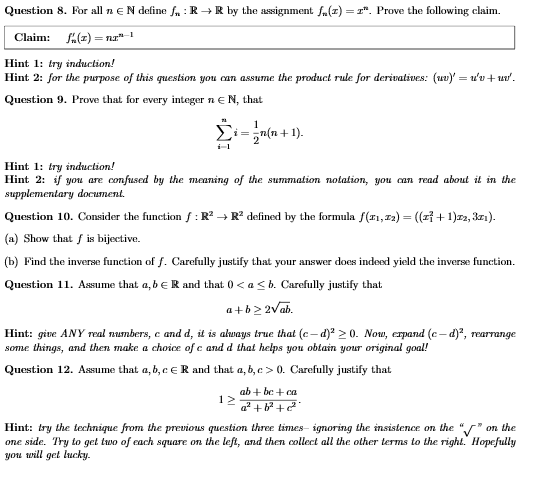 Solved For all n Epsilon N define f_n : R right arrow R by | Chegg.com