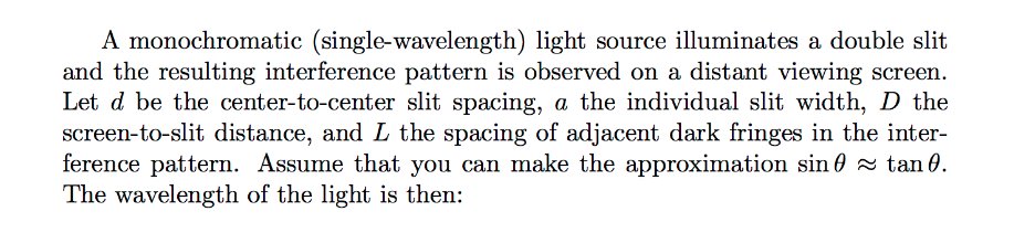 Solved A monochromatic (single-wavelength) light source | Chegg.com
