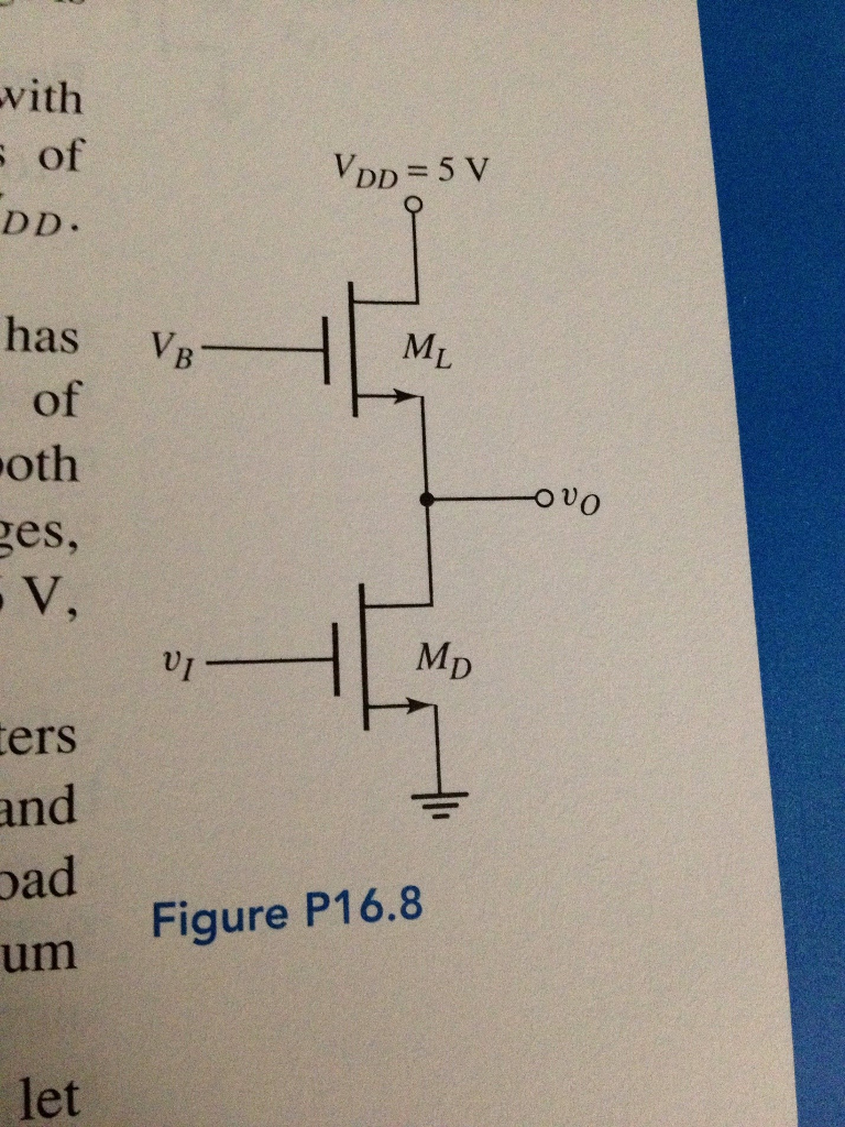 Solved The enhancement-load transistor in the NMOS inverter | Chegg.com