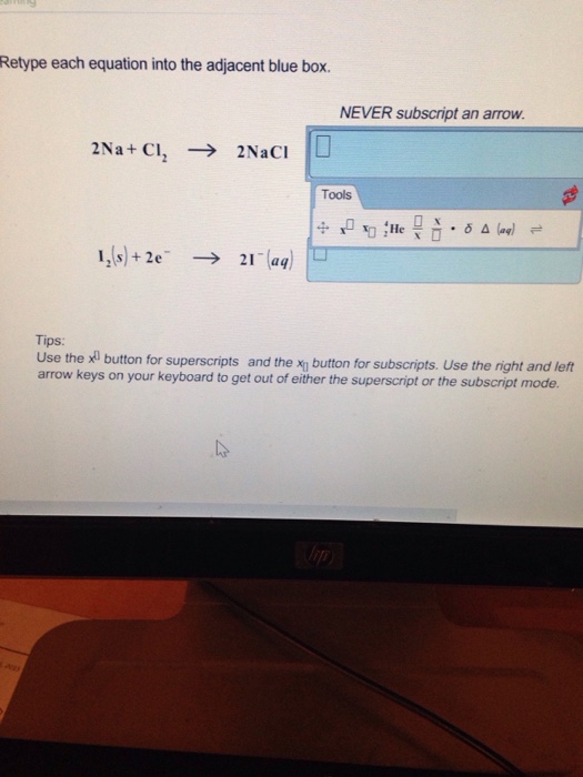 Solved Retype each equation into the adjacent blue box. | Chegg.com