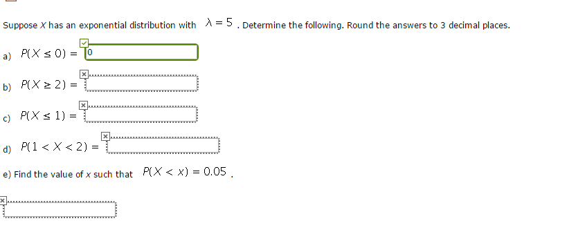 Solved Suppose X has an exponential distribution with lambda | Chegg.com