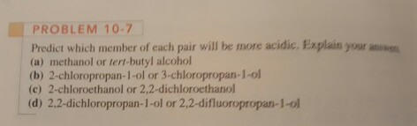 Solved Predict which member of each pair will be more | Chegg.com