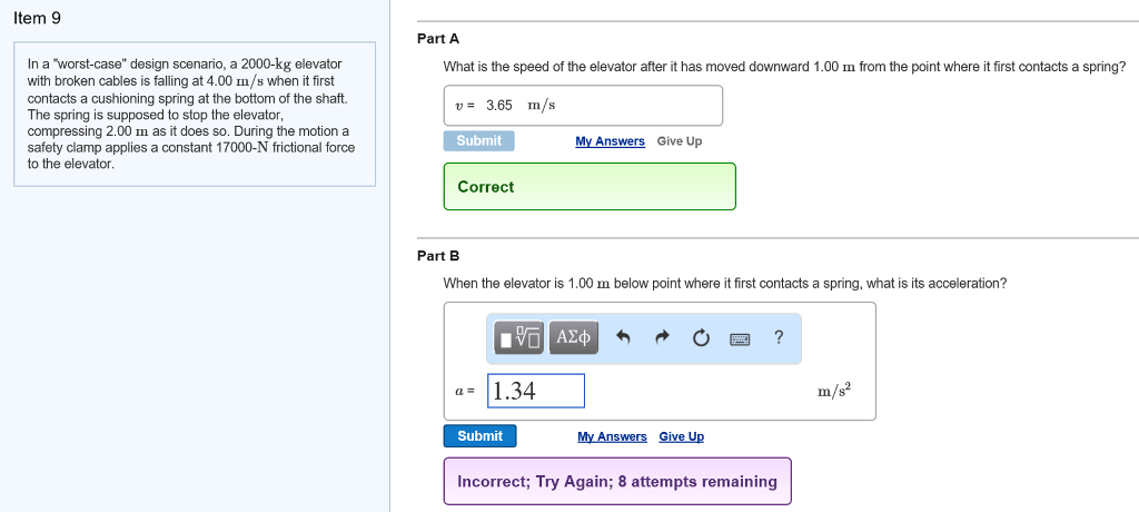 Solved In a "worst-case" design scenario, a 2000-kg elevator | Chegg.com