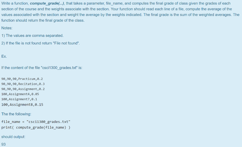 Solved Use python 2 please. The tricky part of this | Chegg.com
