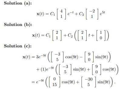 Solved 9. Solve the following linear systems of differential | Chegg.com