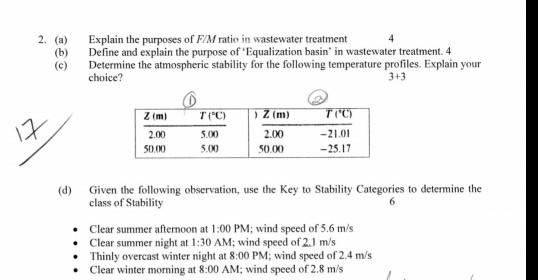 Solved (Assume any reasonable value for the missing data) 2 | Chegg.com