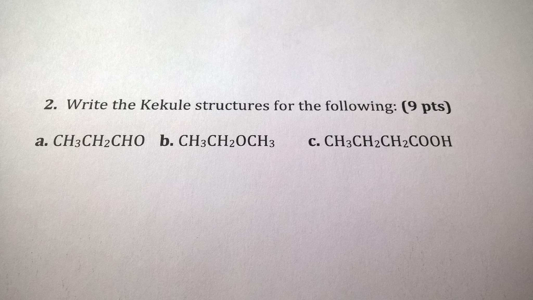 Solved Write the Kekule structures for the following: | Chegg.com
