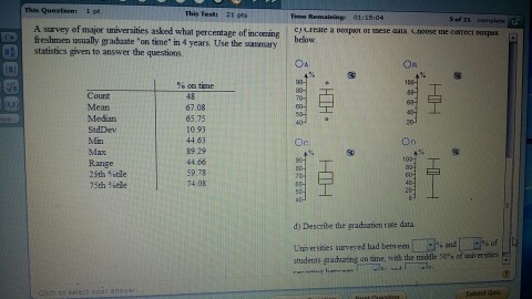 Solved A survey of major universities asked what percentage | Chegg.com