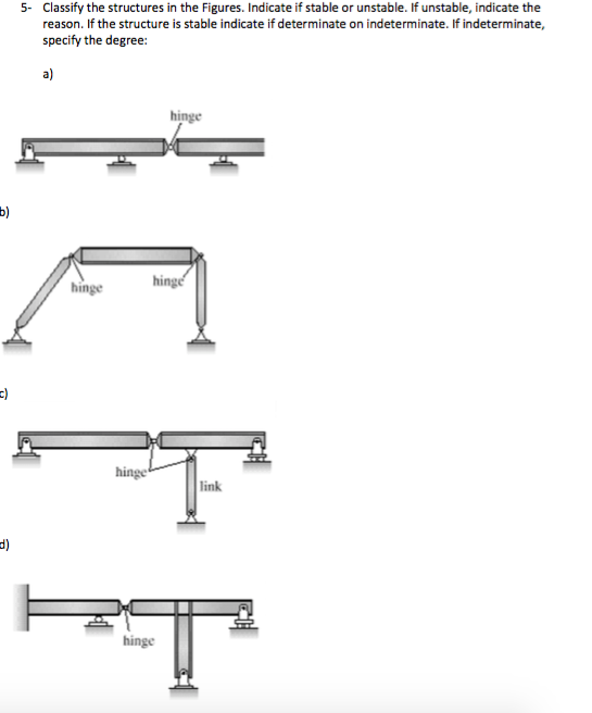 Solved 5- Classify the structures in the Figures Indicate if | Chegg.com