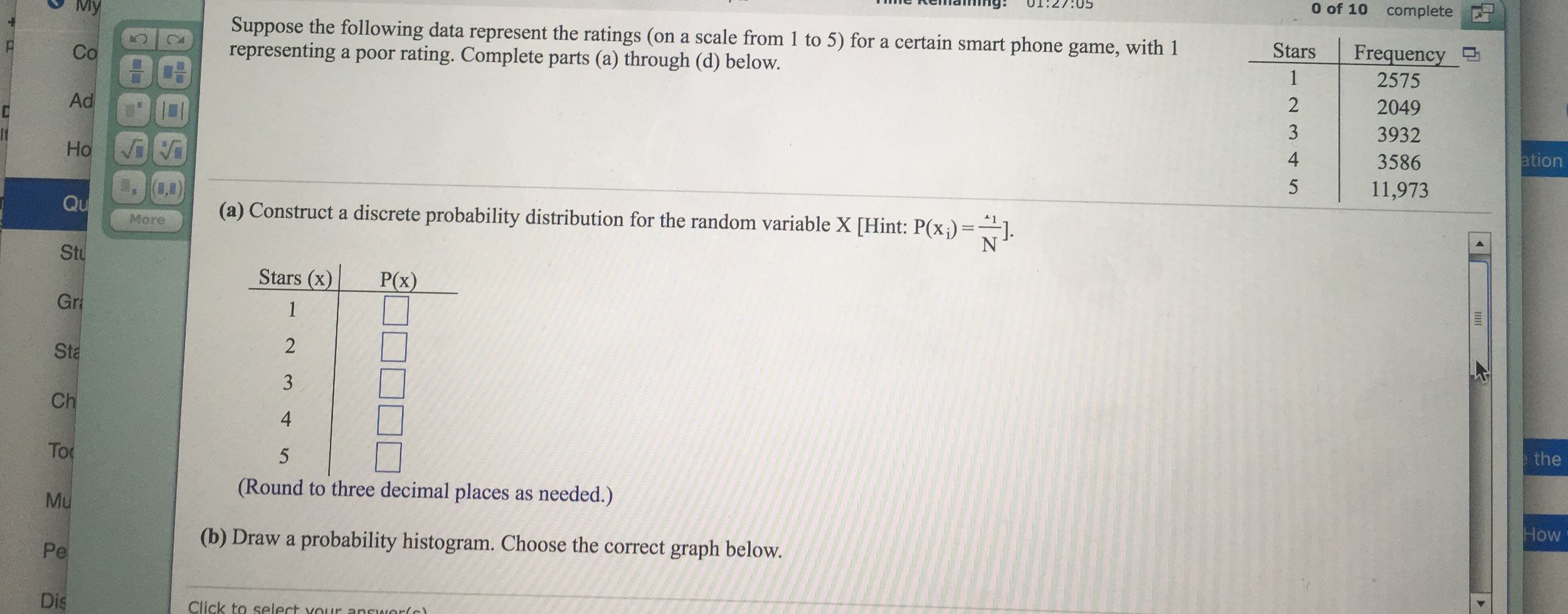Solved Suppose the following data represent the ratings (on | Chegg.com