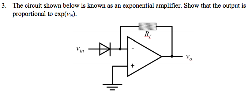 Solved . The circuit shown below is known as an exponential | Chegg.com