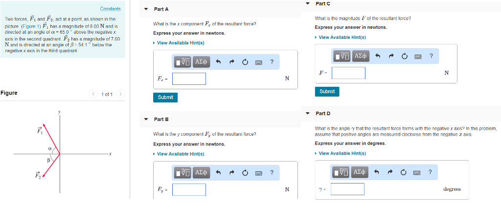 Solved Part C Constants Part A What is the magnitude I ot | Chegg.com