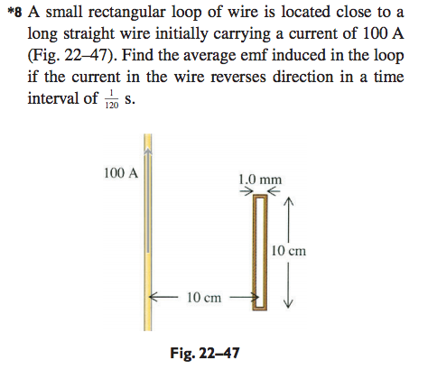 Solved A small rectangular loop of wire is located close to | Chegg.com