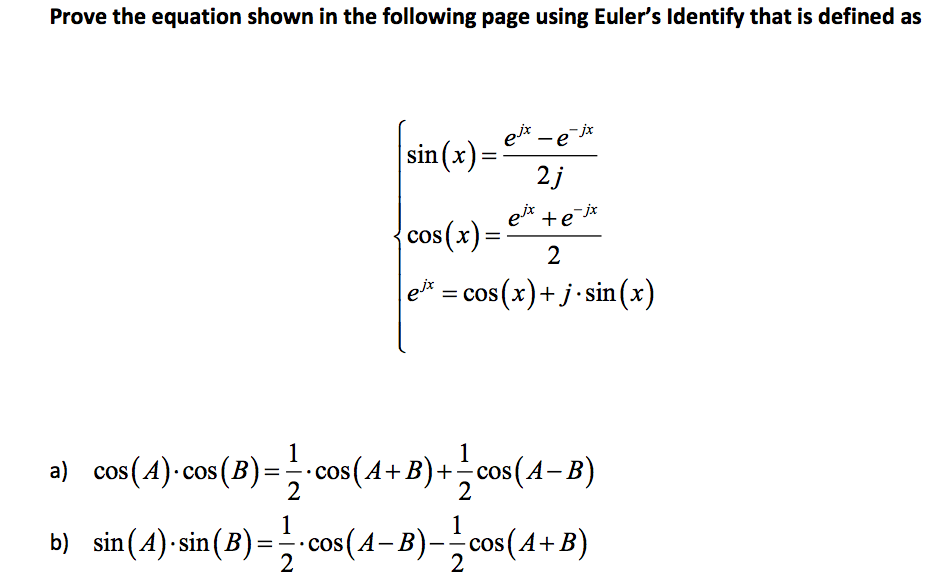 Solved Prove the equation shown in the following page using | Chegg.com