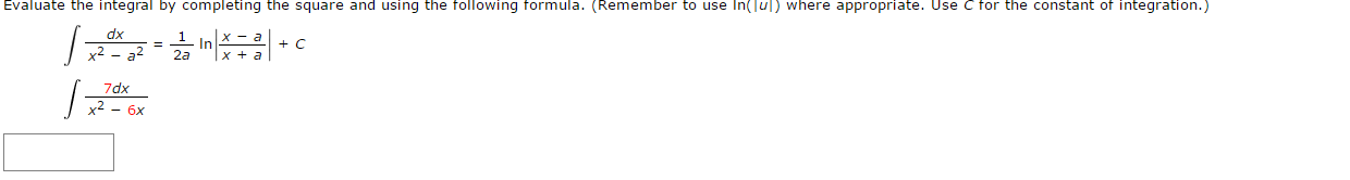 Solved Evaluate the integral by completing the square and | Chegg.com