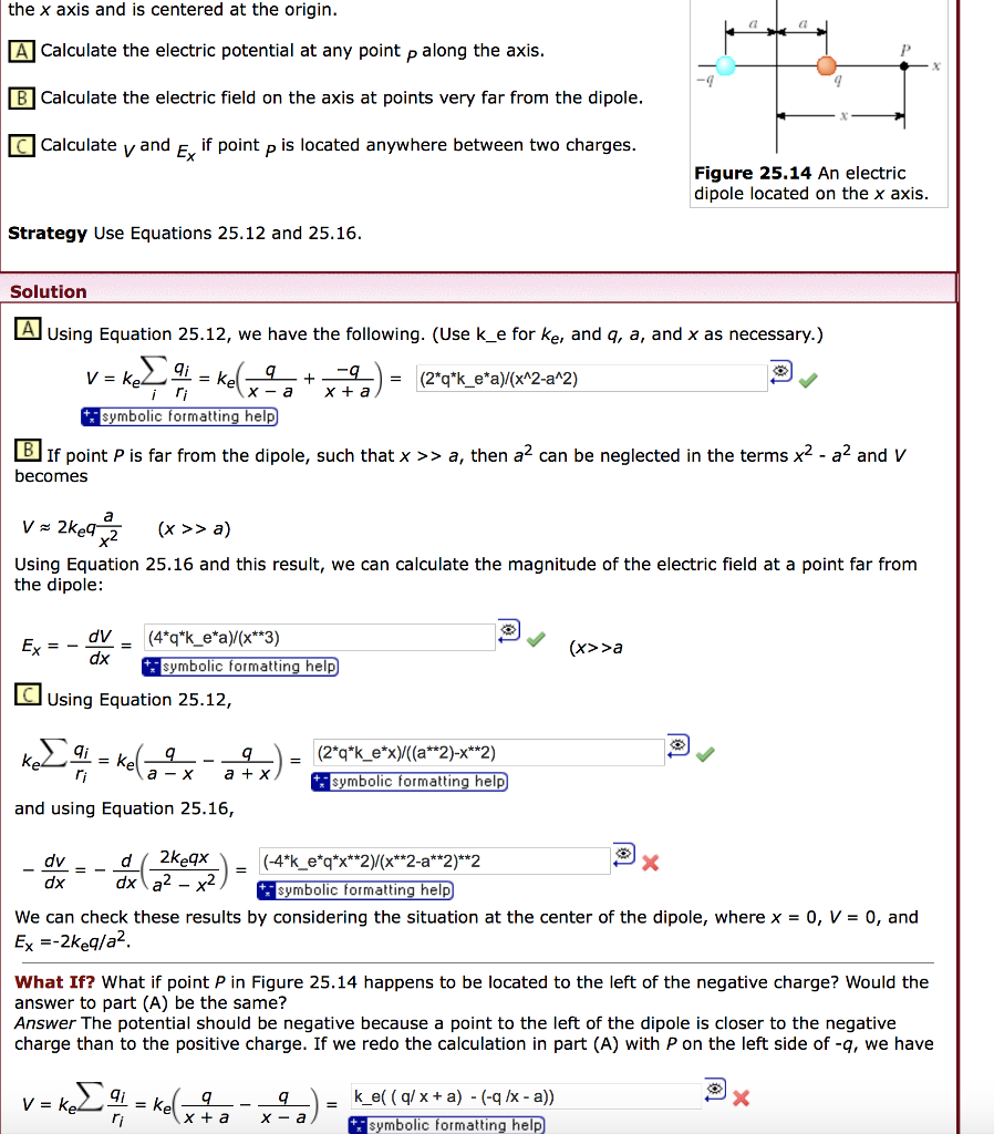 Solved The x axis and is centered at the origin. Calculate | Chegg.com