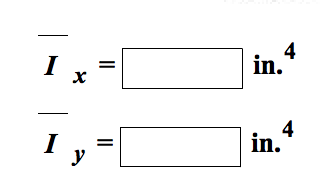 Solved Determine the moments of inertia Ix and Iy of the | Chegg.com