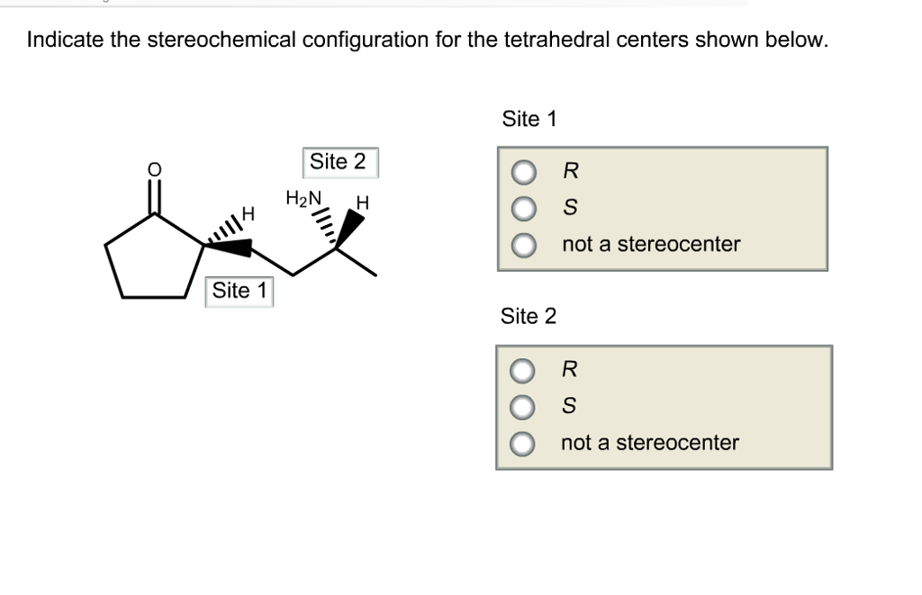 Solved Indicate the stereochemical configuration for the | Chegg.com