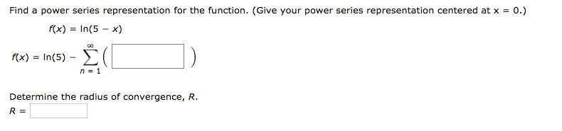 Solved Find a power series representation for the function. | Chegg.com