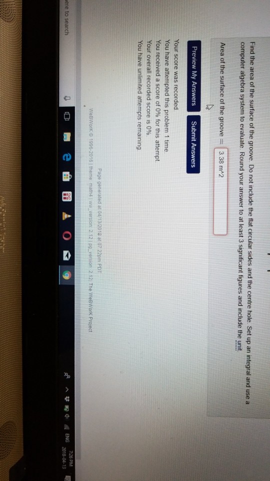 Solved ath 2491 201810/Asmt 12-Lengths of Plane Curves and | Chegg.com