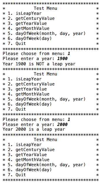 Solved C++ program which will allow the user to print out a | Chegg.com