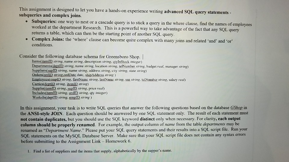 Solved This assignment is designed to let you have a | Chegg.com