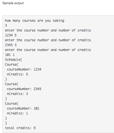 Solved Instructions Define a struct Course that has a course | Chegg.com